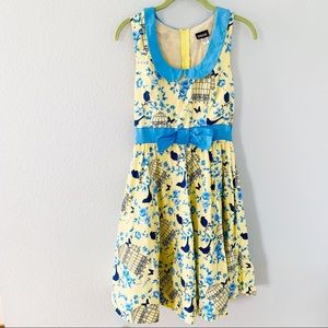 Retrolicious | Dresses | Modcloth Retrolicious Yellow Birdcage Dress Sz ...